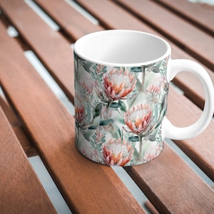 Watercolour Protea Seamless Pattern, Tile Digital Paper - PNG - Etsy