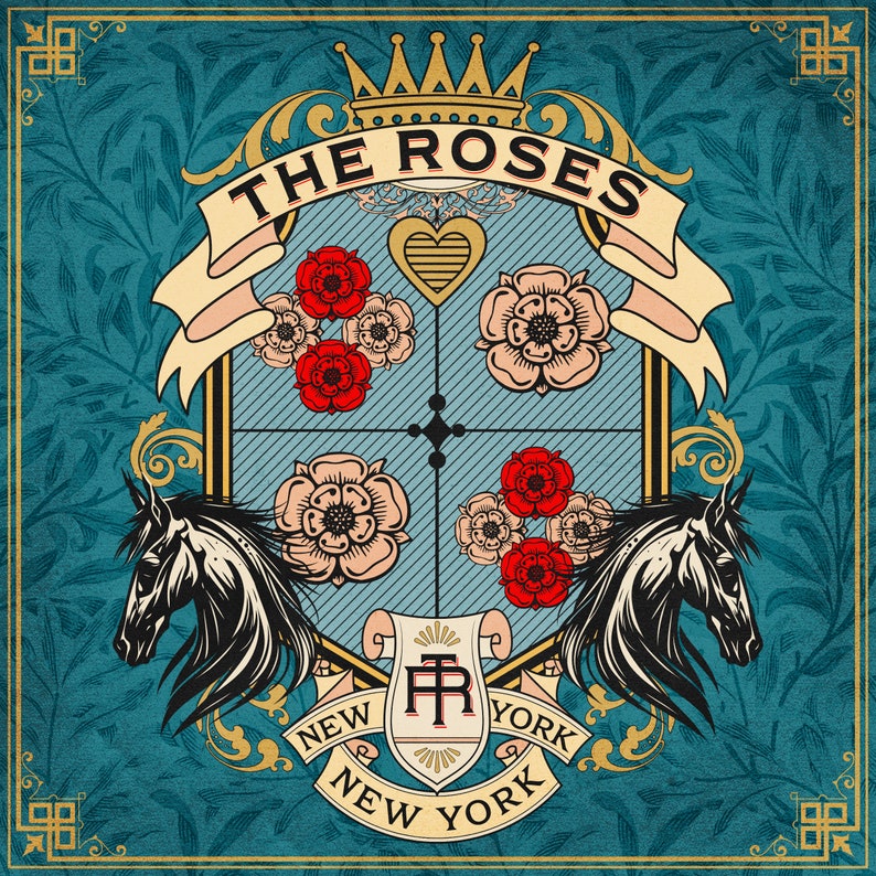 Family Crest Coat of Arms | the Roses Logo, Custom Logo Design | Family ...