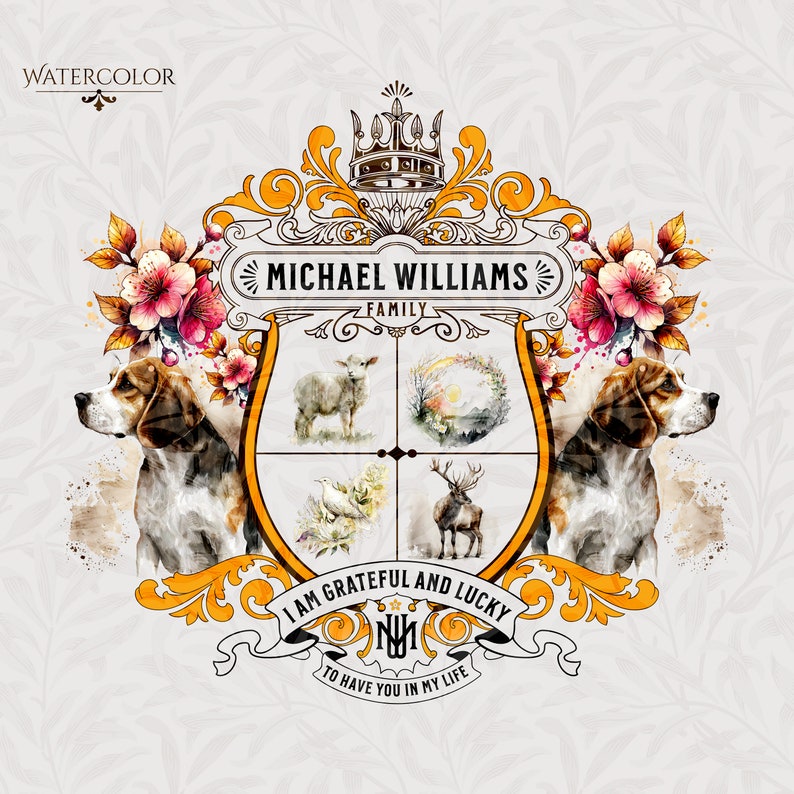 Personalized Family Crests - Coat of Arms, Wedding, New Home ...