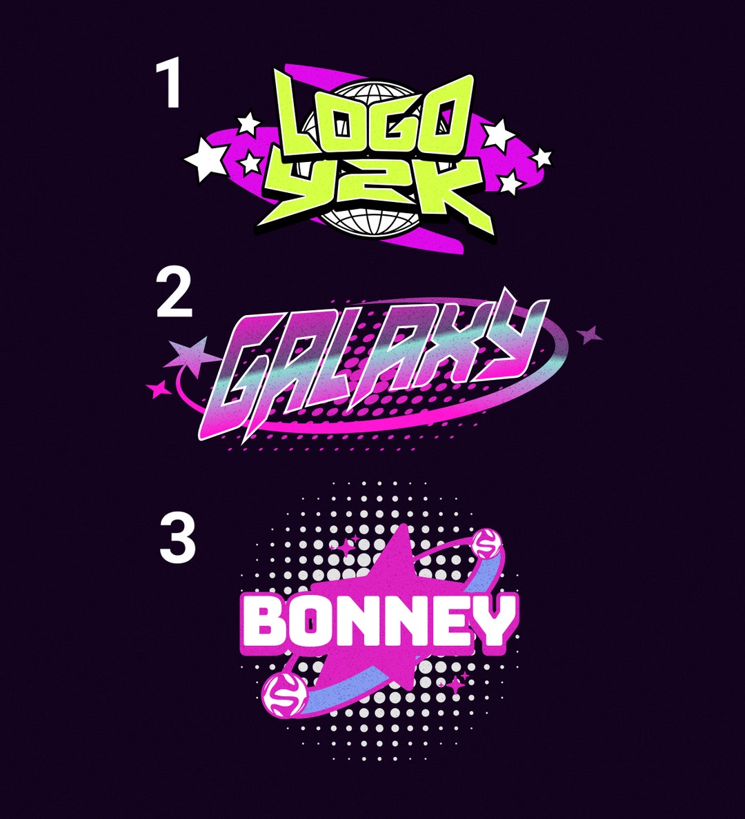 Custom Y2K Logo Design, 2000s Logo, 90s, 80s, Retro - Etsy