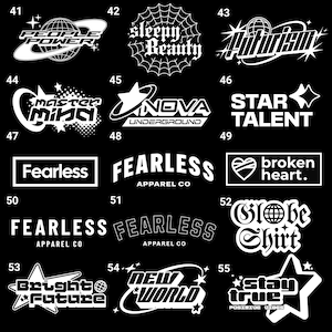 Custom Y2K, Y2K Logo Design, Svg, Png, Eps - Etsy