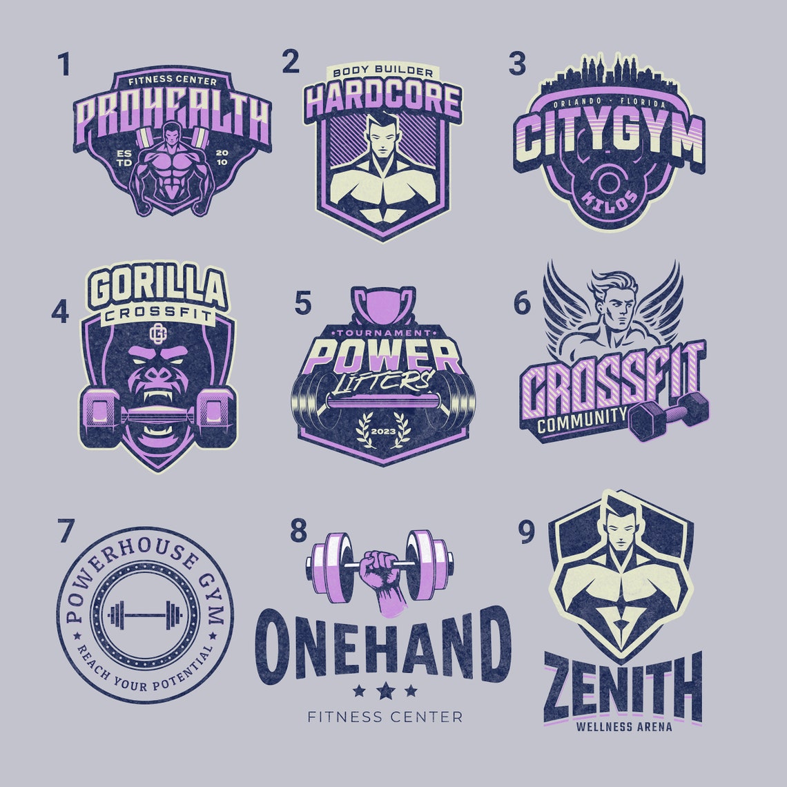 Fitness Logo, Gym Logo, Logo Design, Personal Trainer Logo, Fitness ...