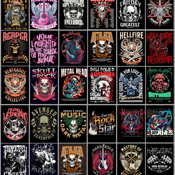 Heavy Metal Art - Etsy