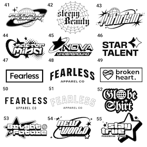 Custom Y2K, Y2K Logo Design, Svg, Png, Eps - Etsy