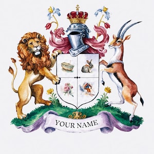 Custom Family Crest Design | Personalized Heraldic Emblem | Coat of ...
