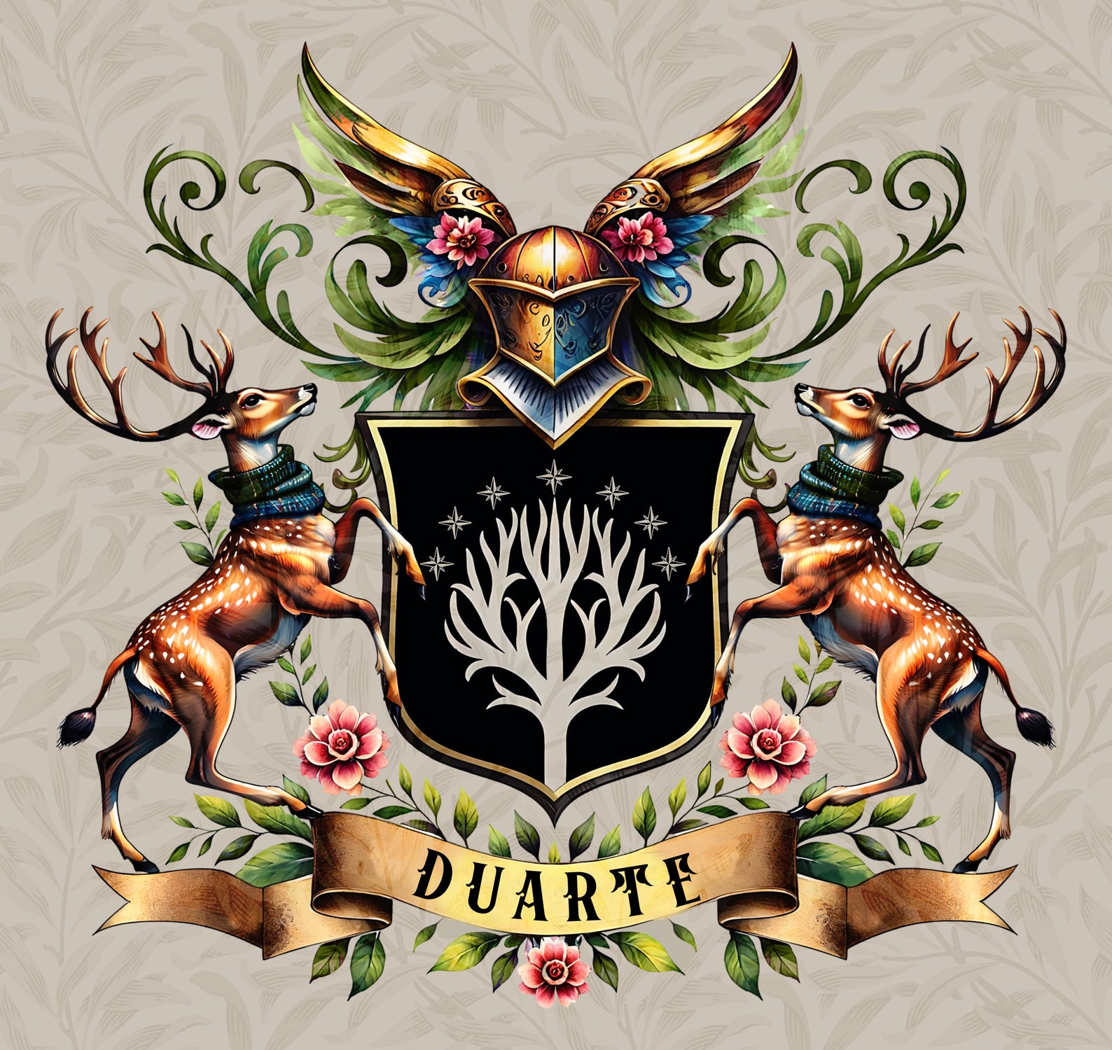 Coat of Arms | Family Crest | Heraldry Logo| Gift for Her, Him | Custom ...