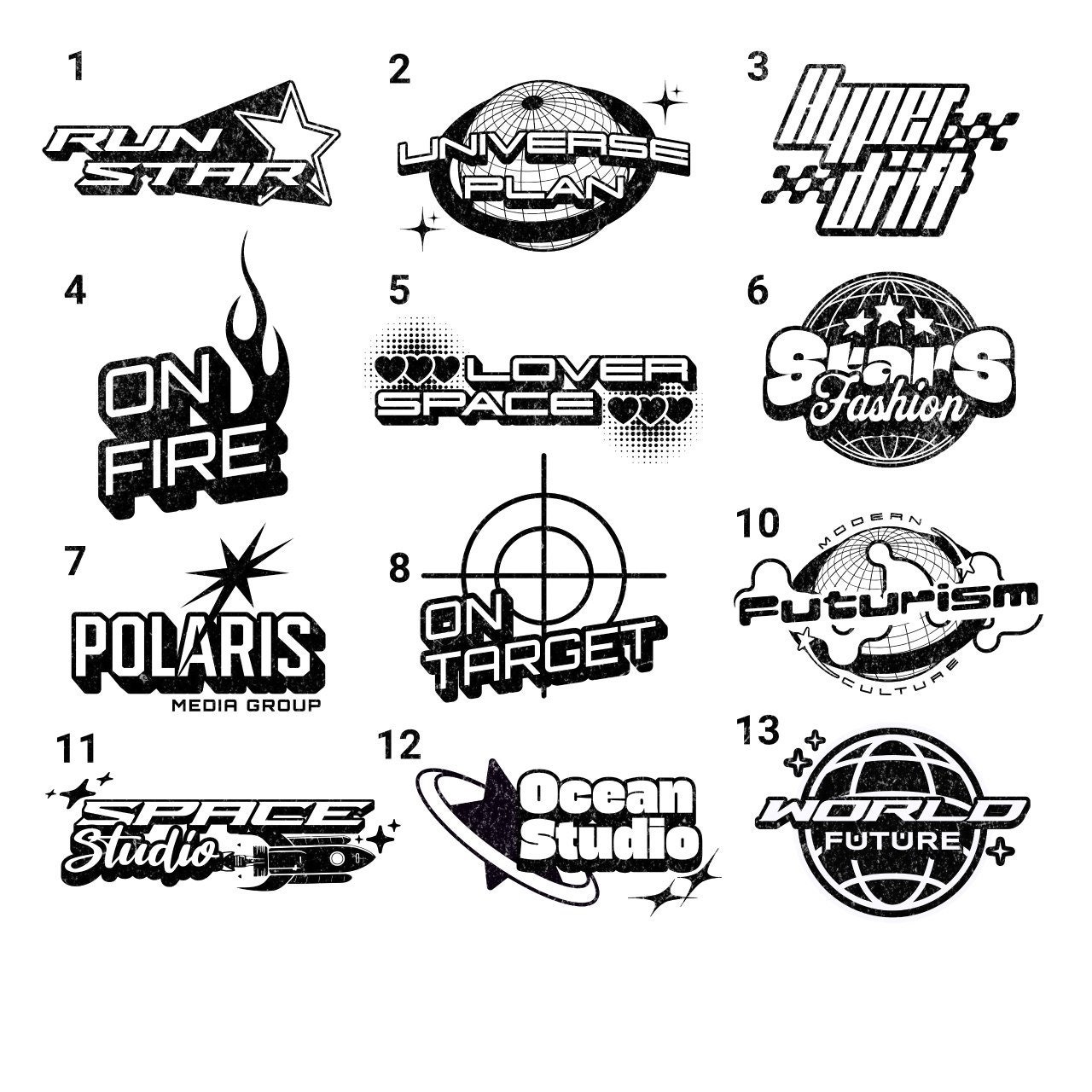 Custom Y2K Speed Racing Monochrome Logo Flash, Svg, Png, Eps - Etsy