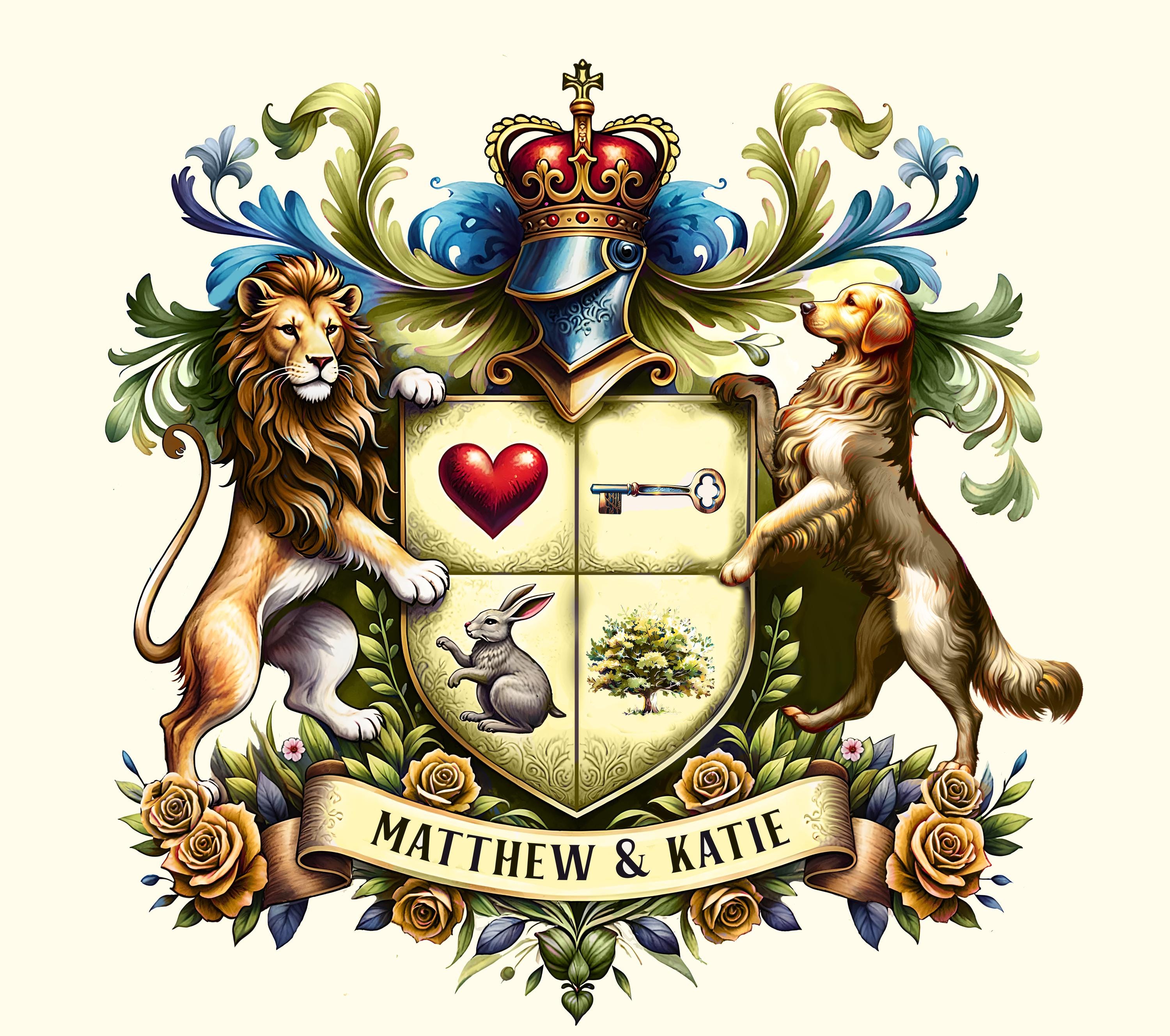 Personalized Family Crest Design | Heraldic Emblem - Etsy