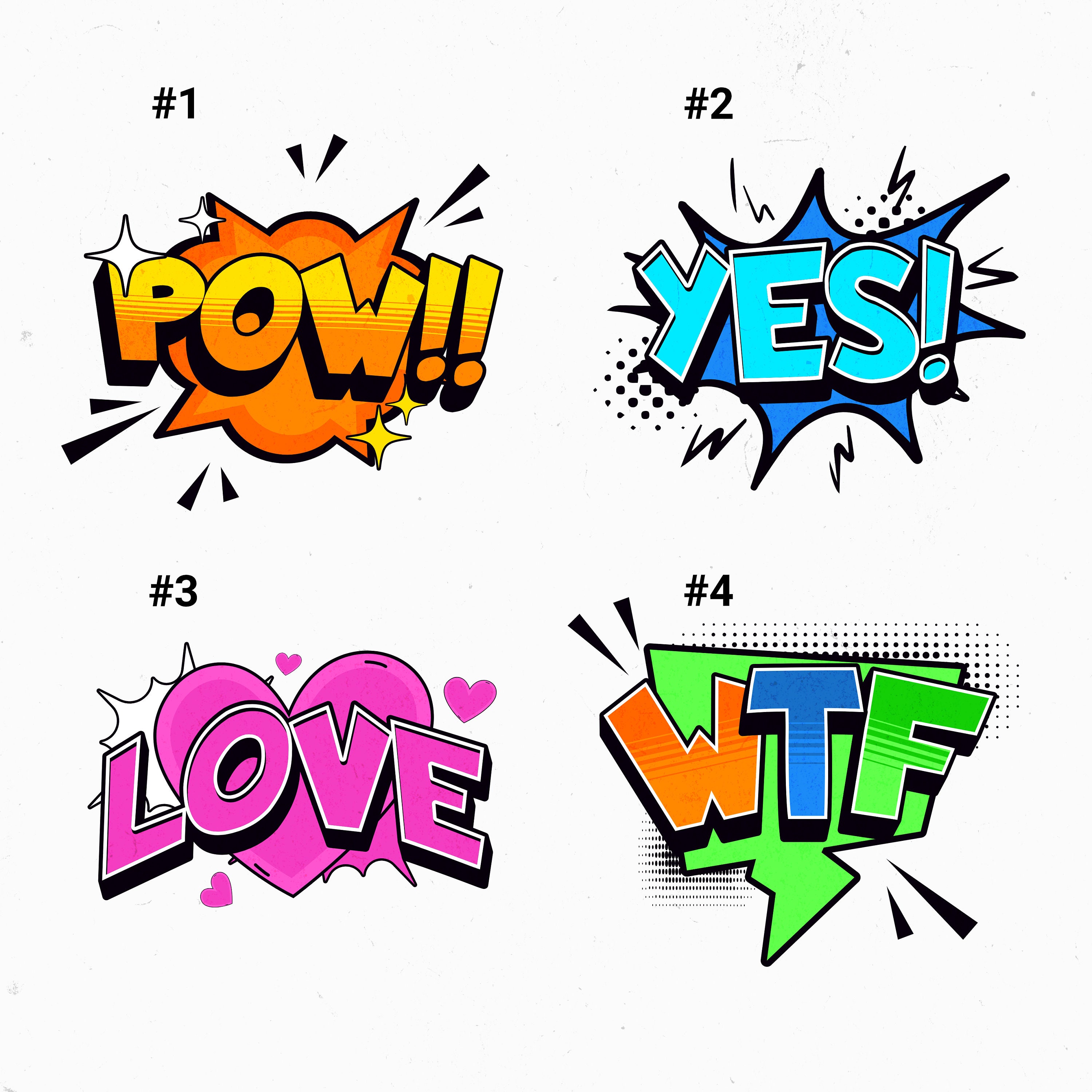 Custom Ballon Comic Text Logo Design SVG, PNG, Eps, Pdf - Etsy