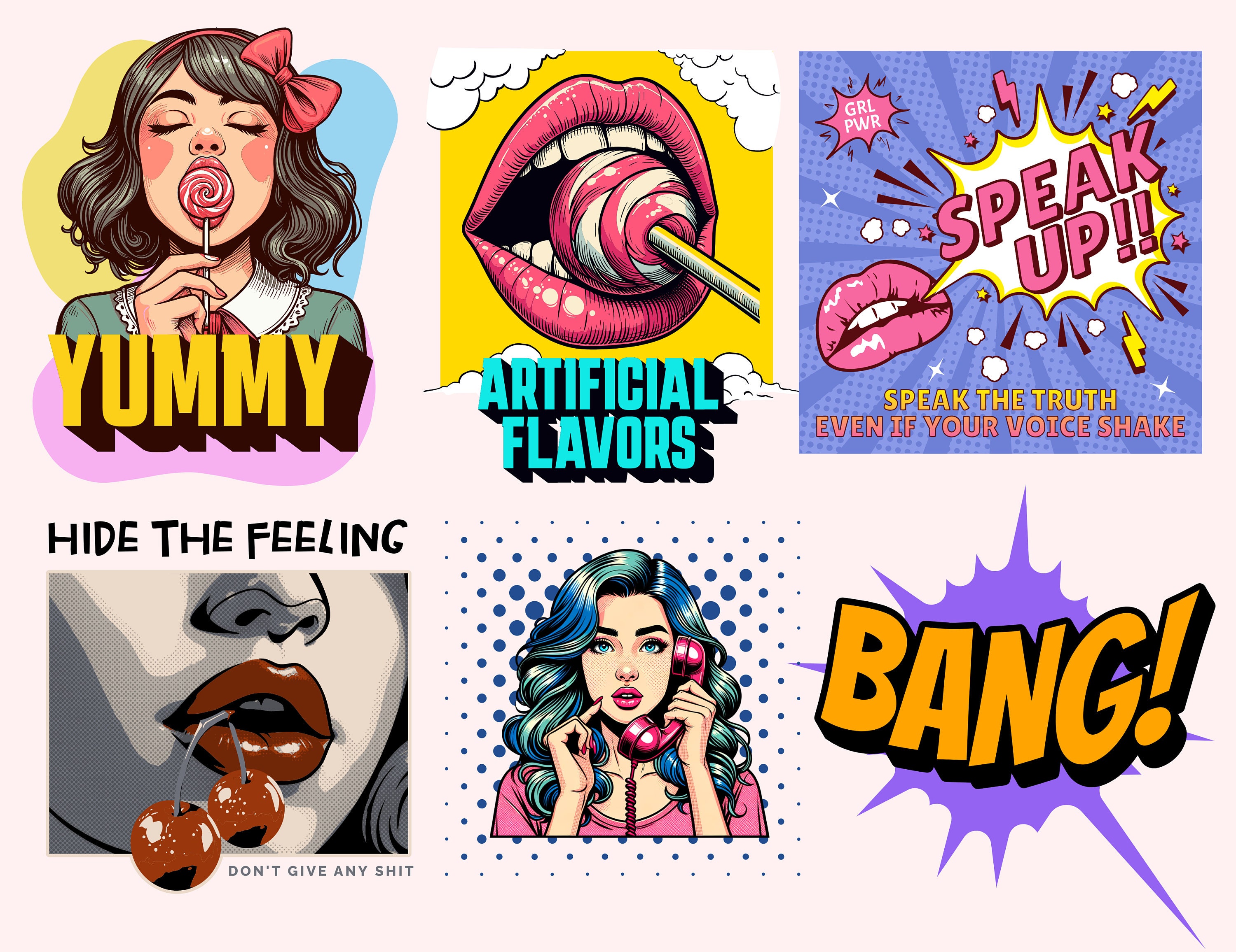 Comic Pop Art Graphic Design PNG, Vibrant Cartoon Style Artwork ...