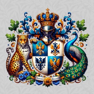 Create a Custom Family Crest Design | Personalized Coat of Arms ...