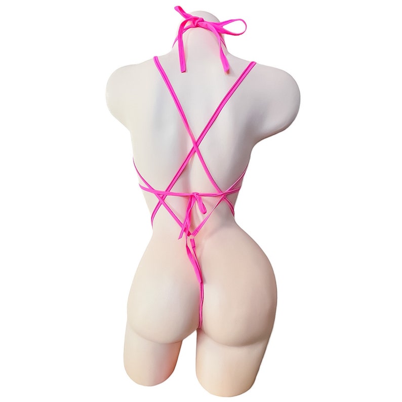 Hot Pink Triangle Bikini Slingshot Set EXOTIC DANCEWEAR - Etsy Australia