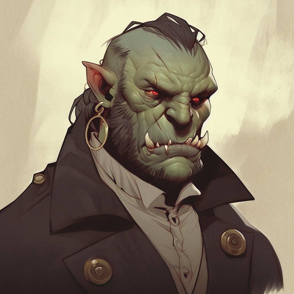 Victorian Orc Portrait 12 Pieces - Etsy