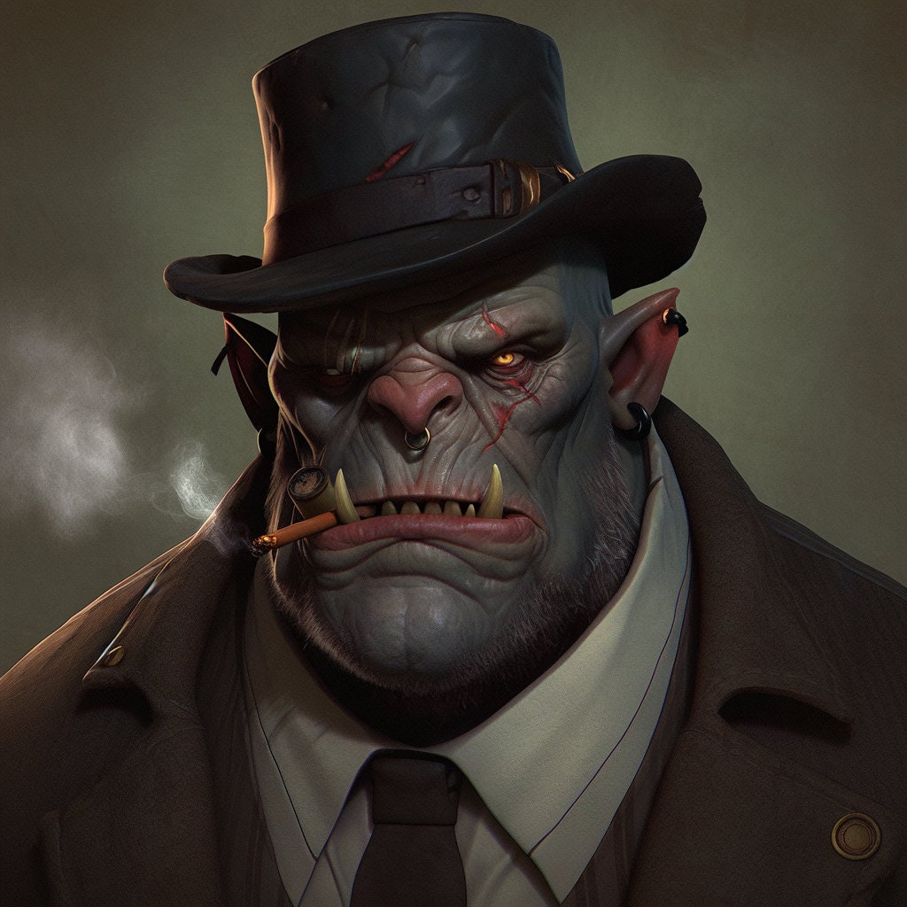 Victorian Orc Portrait 12 Pieces - Etsy