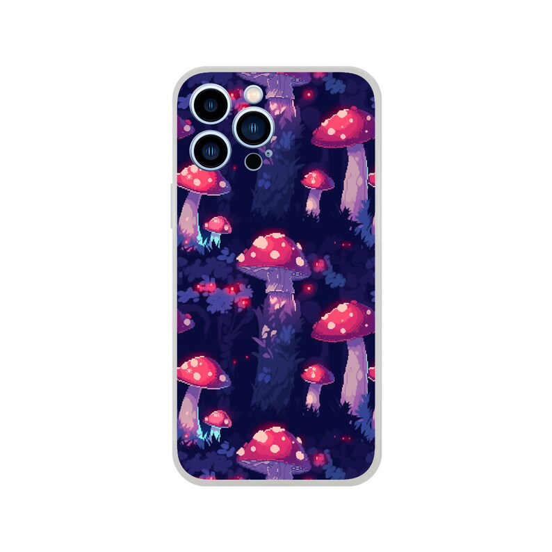 Seamless Pixel Mushrooms Design 12 Pieces - Etsy