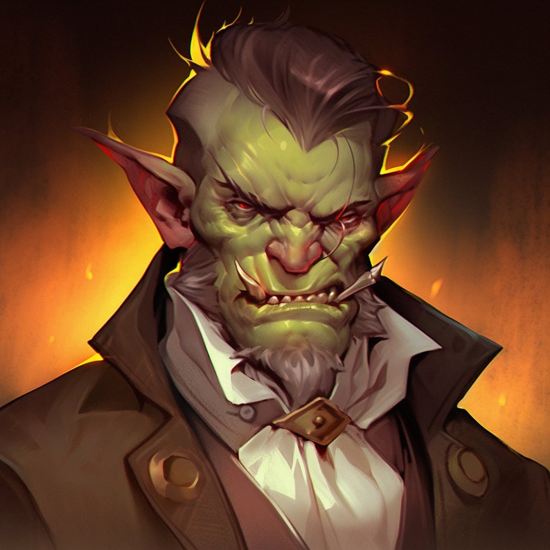 Victorian Orc Portrait 12 Pieces - Etsy