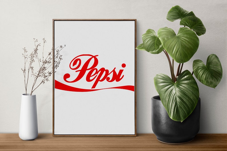 Pepsi Vs Coca Cola Combined Portrait Funny Soda Retro Meme Art Funny ...