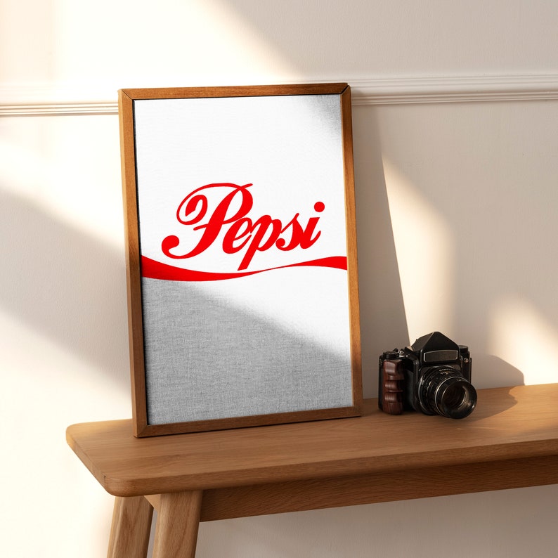 Pepsi Vs Coca Cola Combined Portrait Funny Soda Retro Meme Art Funny ...