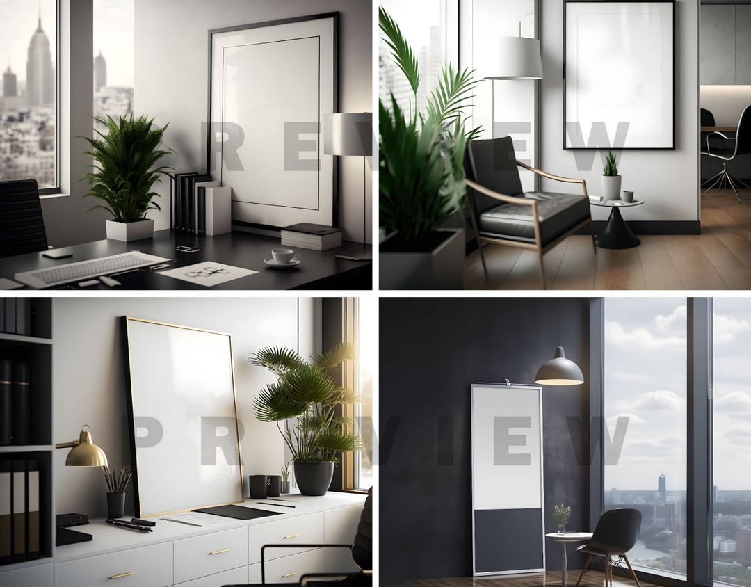 Office Photo Mock-up Bundle | PSD Smart Objects | PNG | Instant ...