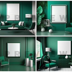 Green Photo Mock-up Bundle | PSD Smart Objects | PNG | Instant Download ...