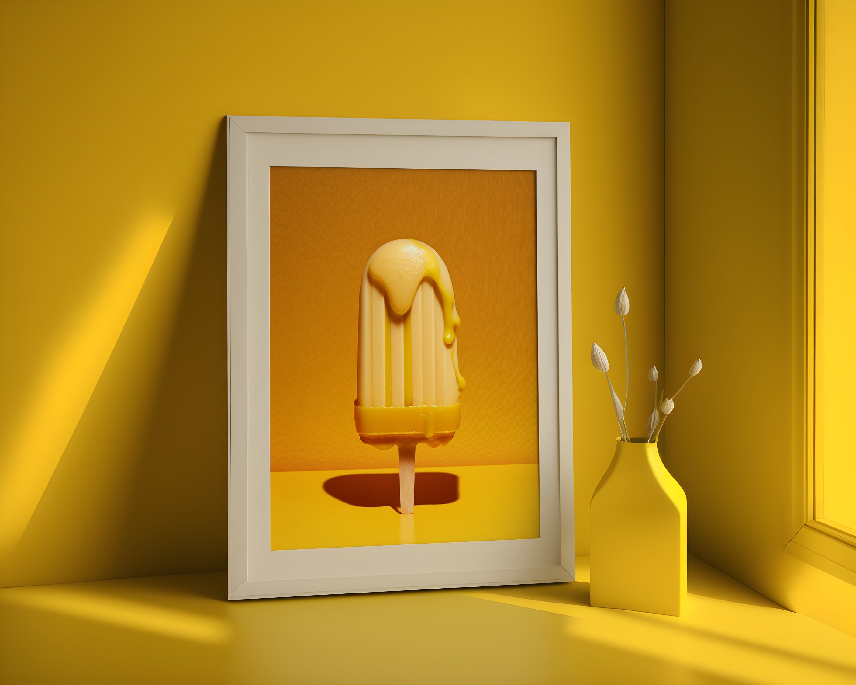 Yellow Photo Mock-up Bundle | PSD Smart Objects | PNG | Instant ...