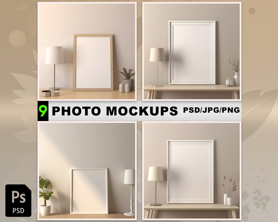 9 Smart Object Photo Mock-ups Bundle | Psd / Png / Jpeg | Smart Objects ...
