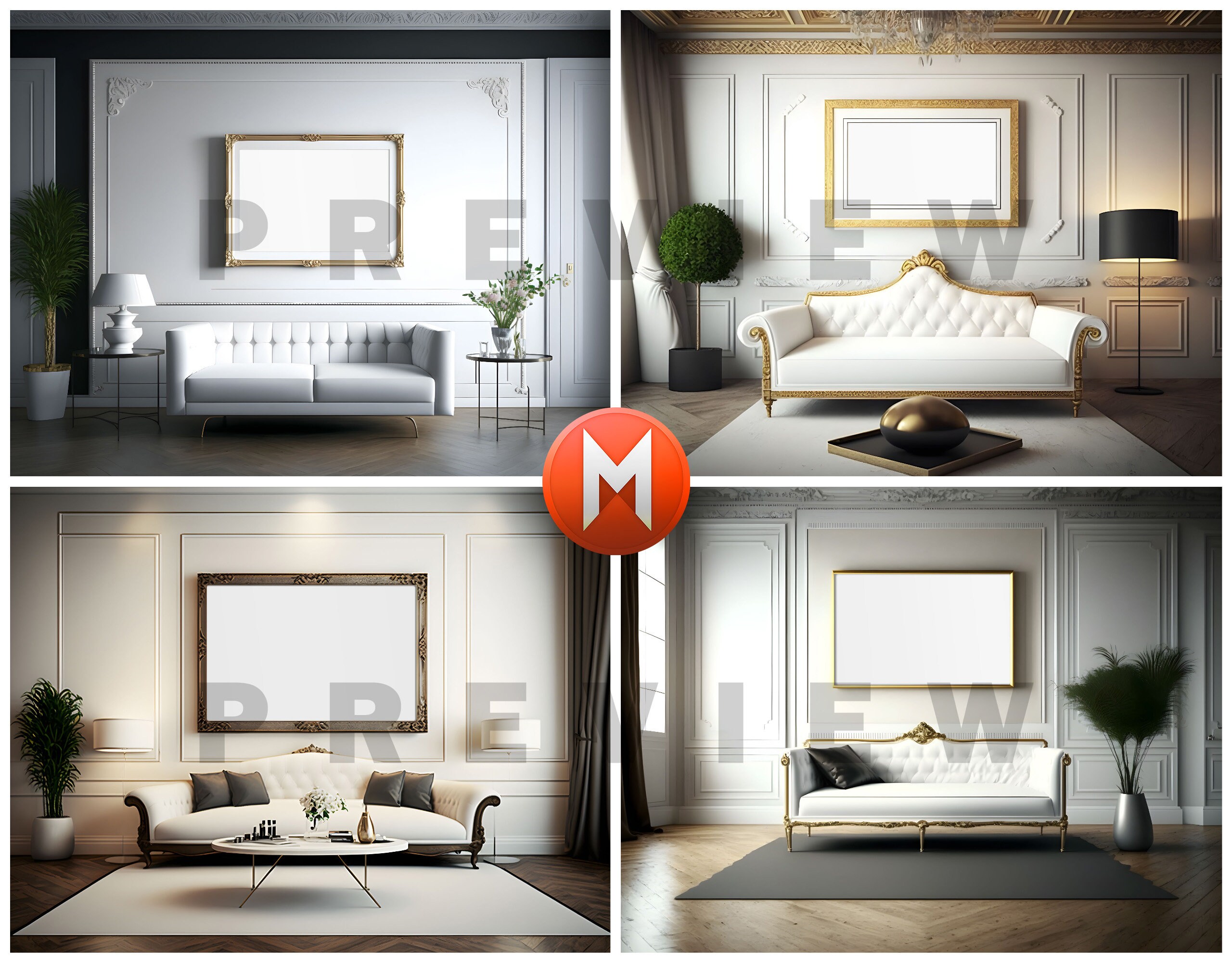 Landscape Photo Mock-up Bundle | PSD Smart Objects | PNG | Instant ...