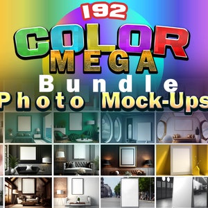 192 All Color PSD Photo Mockups Bundle | Instant Download | Smart ...