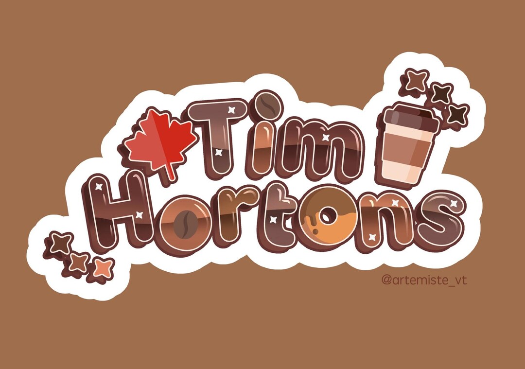 Vinyl Tim Hortons Sticker - Etsy