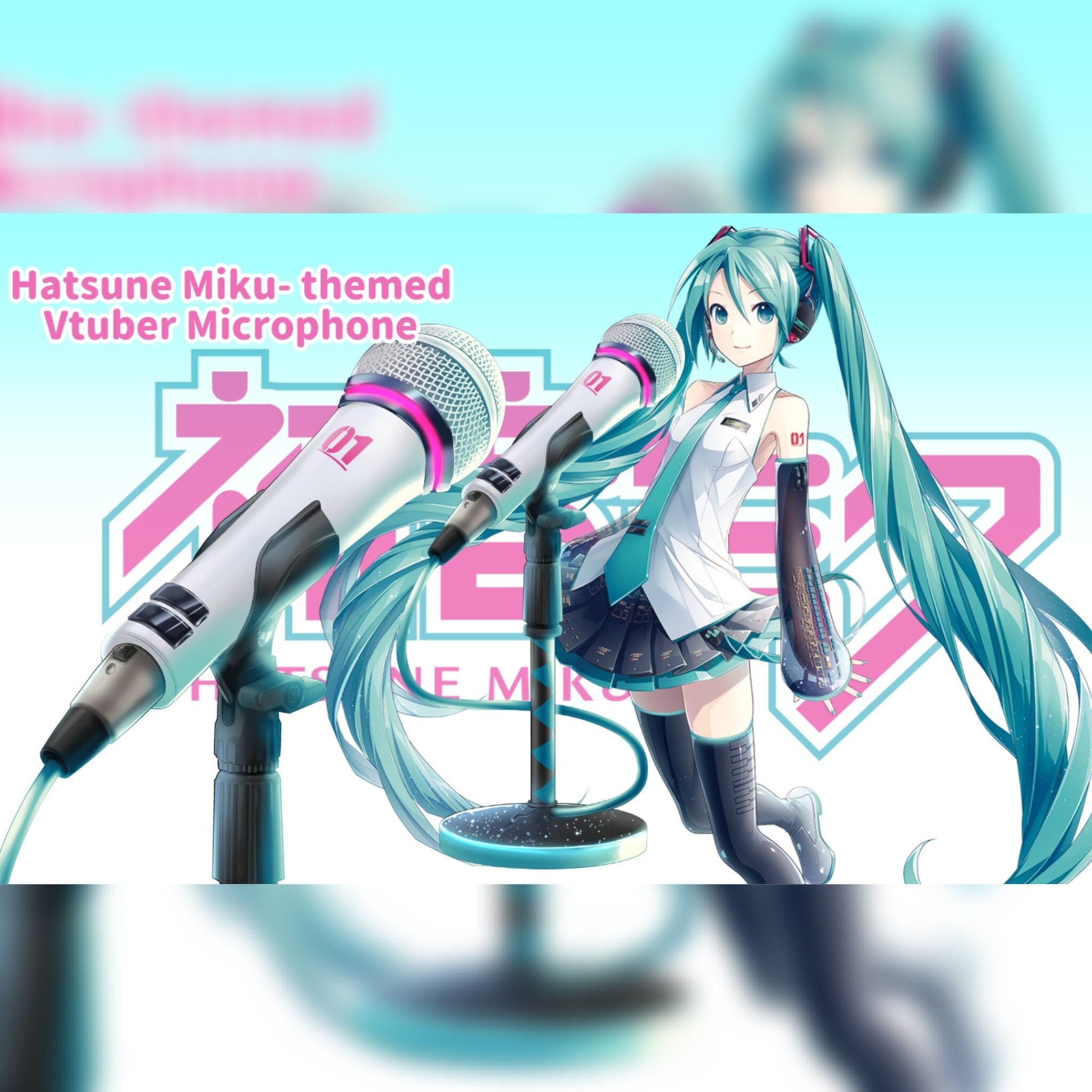 Hatsune Miku Vtuber Mic - Etsy