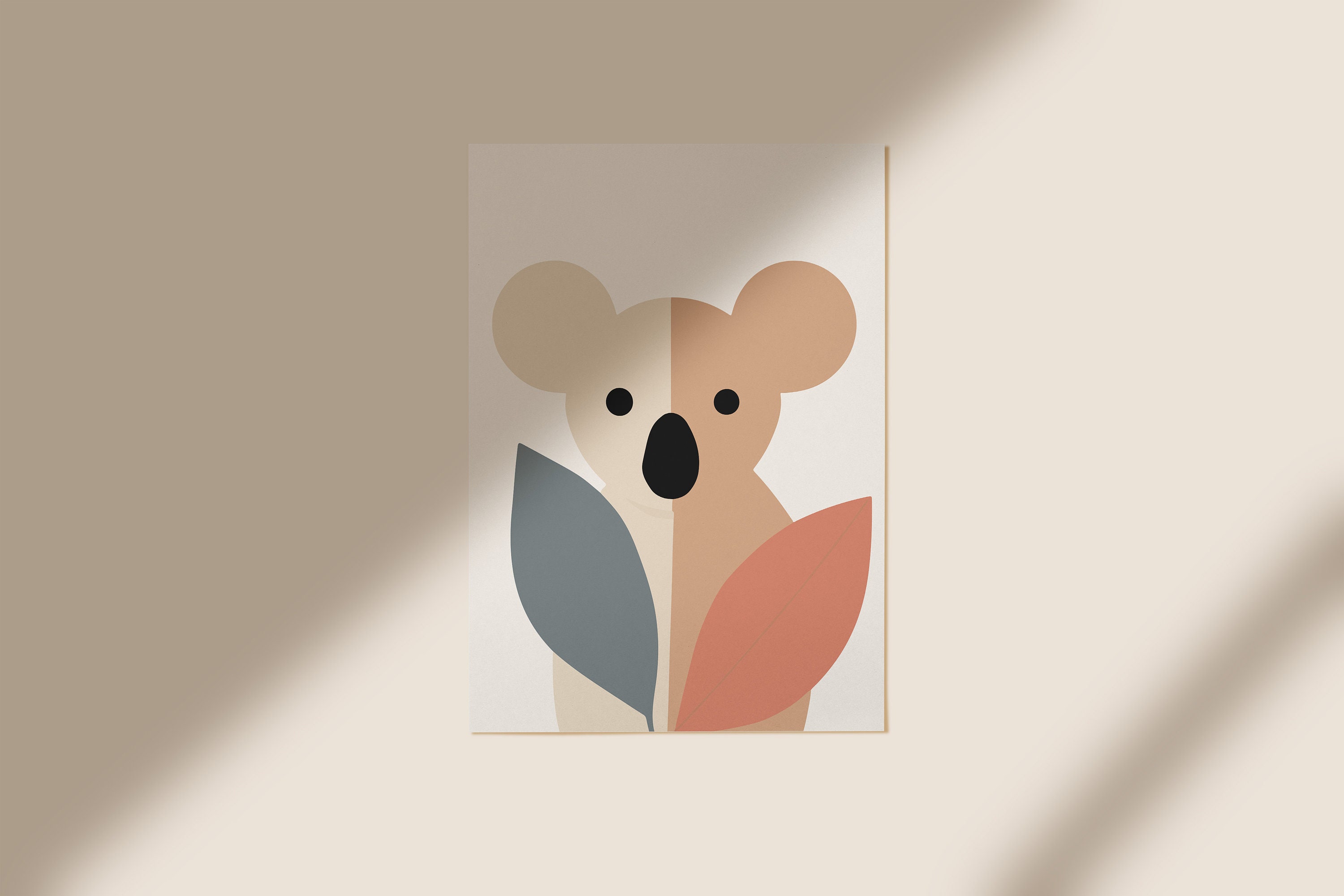 Koala Bear Print Digital Wall Art - Etsy