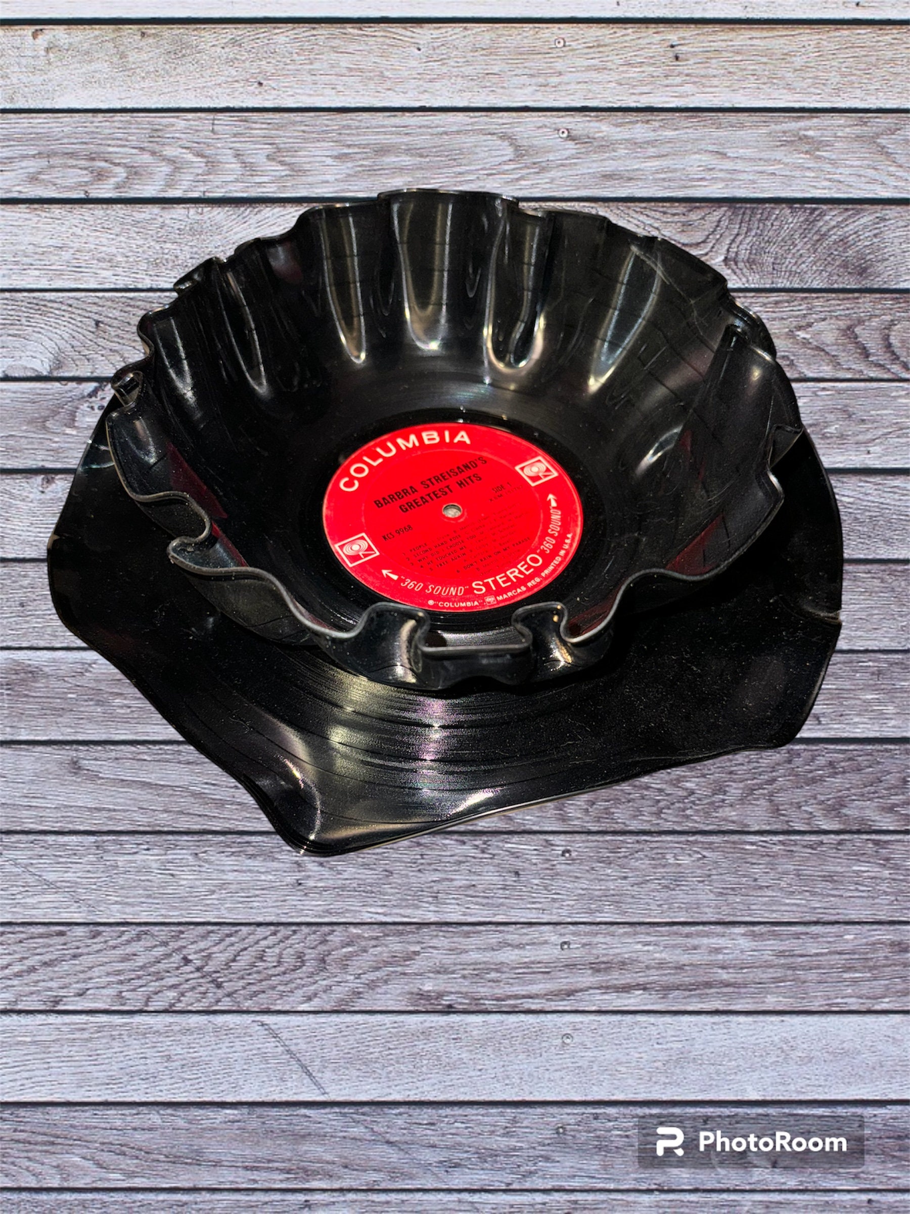 Repurposed Vinyl Record Platters and Bowls - Etsy