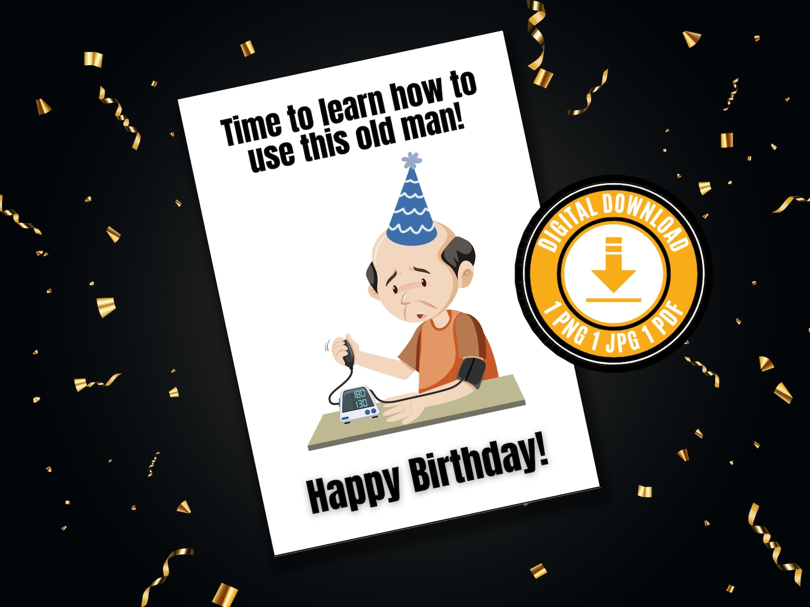 Funny Birthday Card Printable for Him Funny Birthday Gift for Him Funny ...