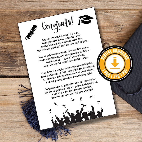 Graduation Poem - Etsy