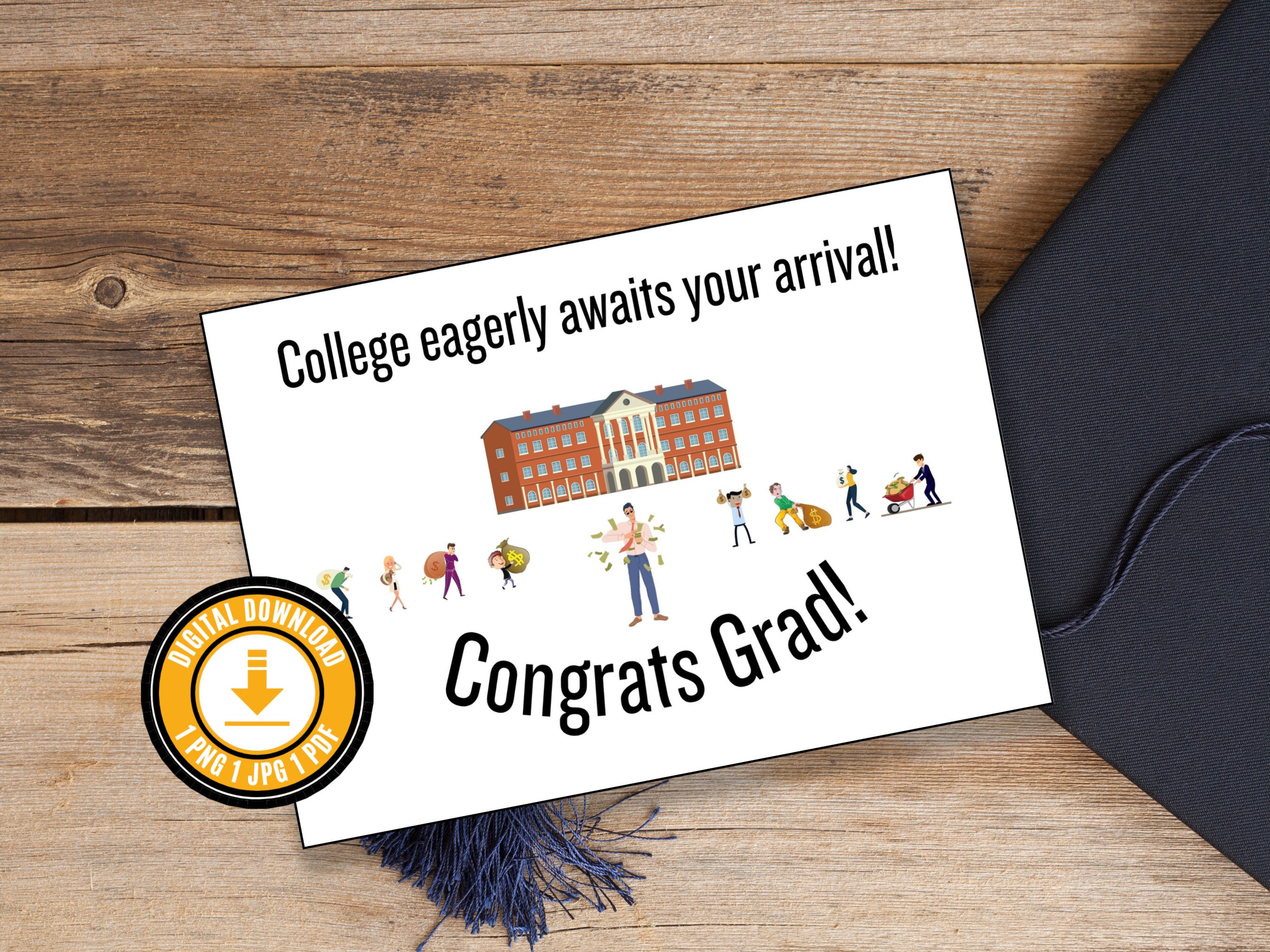 Funny Graduation Card Printable Graduation Gift Funny Graduation Gift ...
