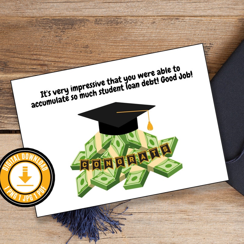 Funny Graduation Card - Etsy