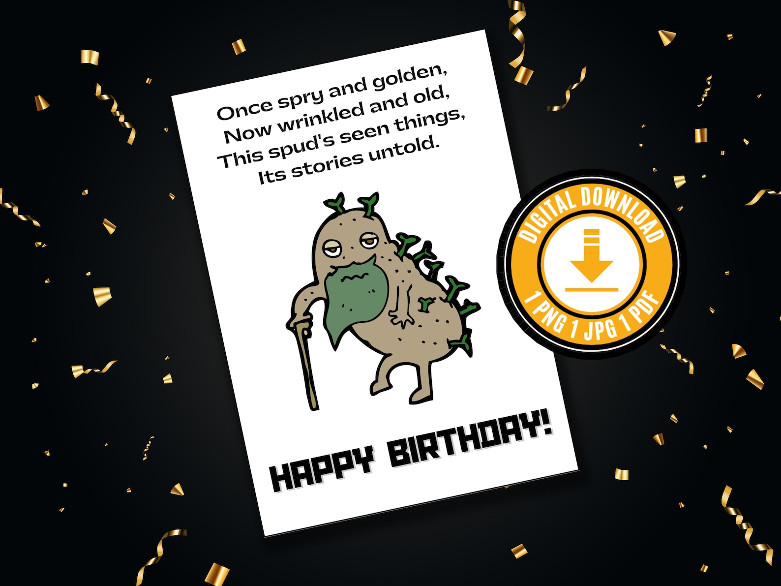 Funny Birthday Card Poem Printable Funny Birthday Gift Poem for Him ...