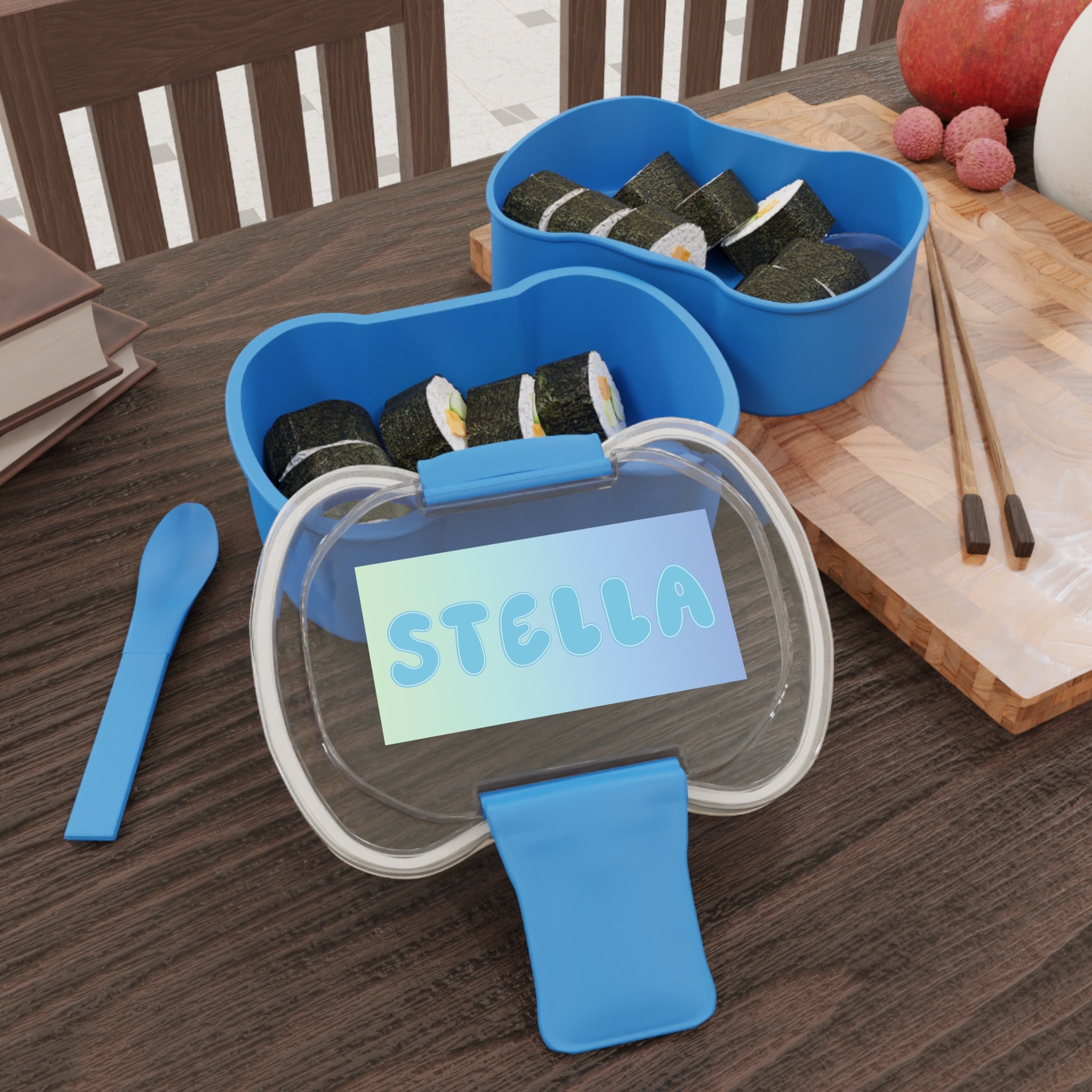 Custom Bluey Style Font Bento Box, Personalized Bento Box, Back to ...