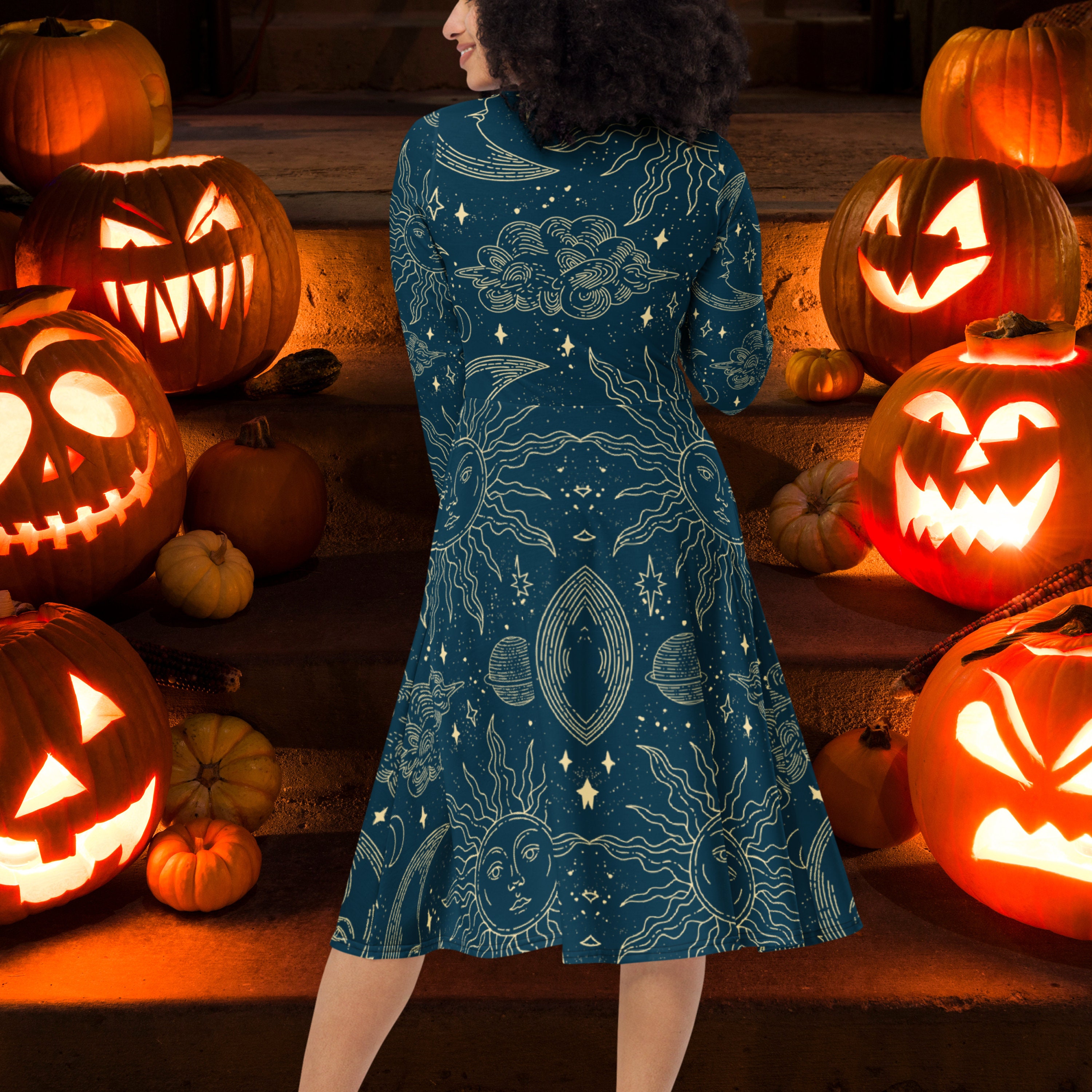 Celestial Queen of Halloween Dress Witch Dress Halloween - Etsy