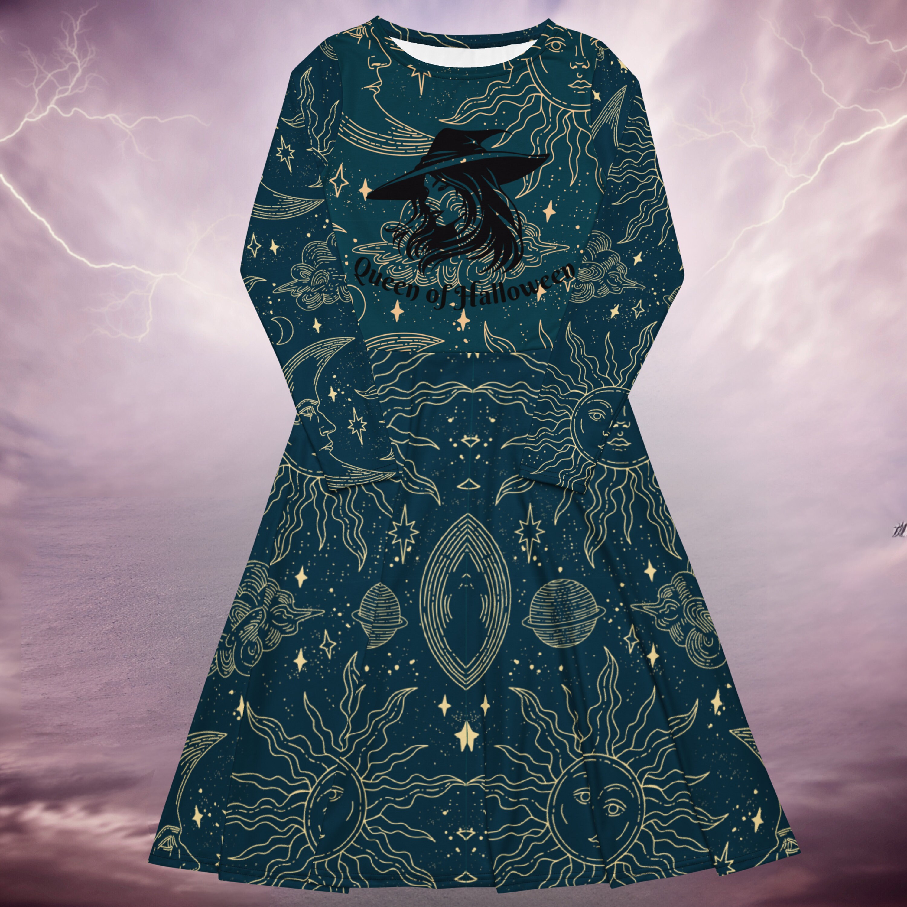 Celestial Queen of Halloween Dress Witch Dress Halloween - Etsy