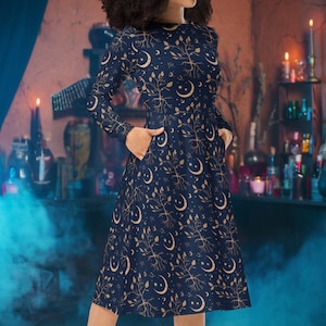 Vintage Cosmic Dress - Celestial Dress - Halloween Dress - Mystical ...