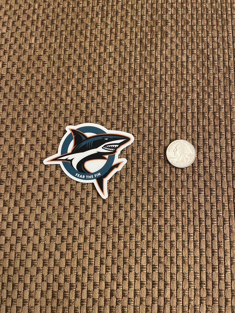 Fear the Fin Sticker - Etsy
