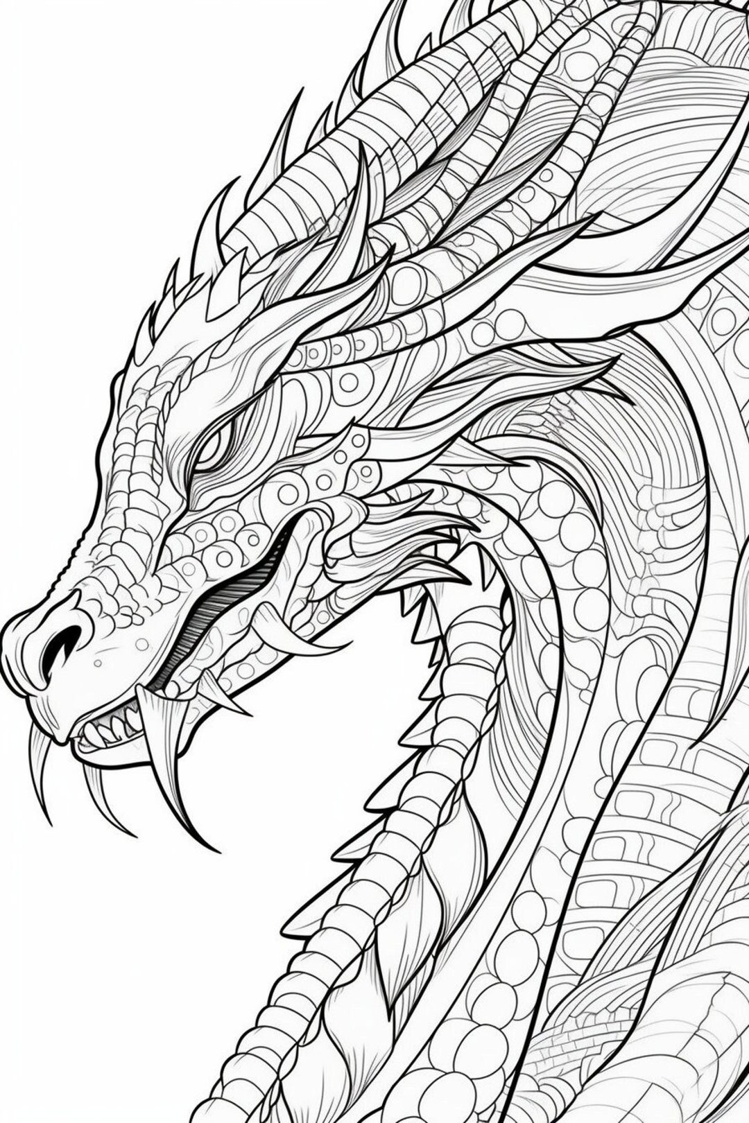 Dragonz - Coloring Pages for Print or Procreate - Etsy