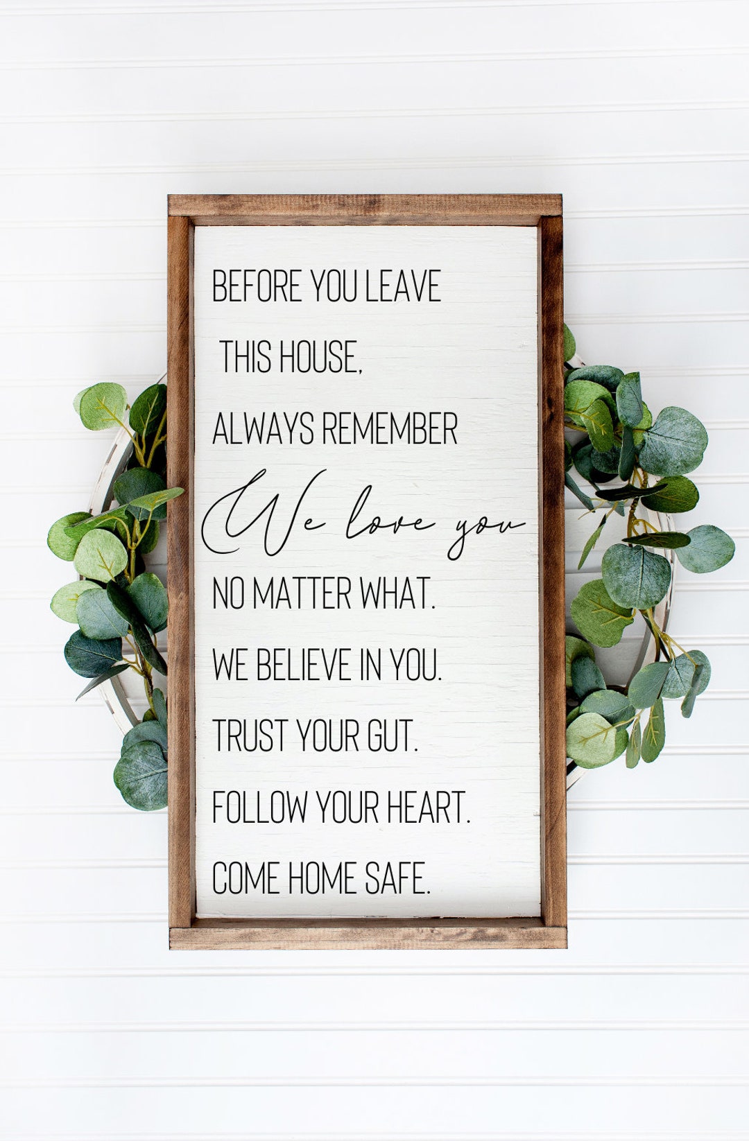Before You Leave - Wood Sign - Etsy
