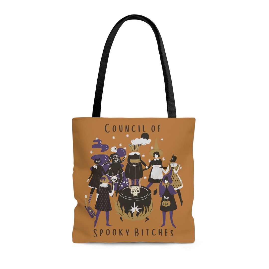 Spooky Women Canvas Tote Bag, Horror Tote Bag, Halloween Spooky Women ...