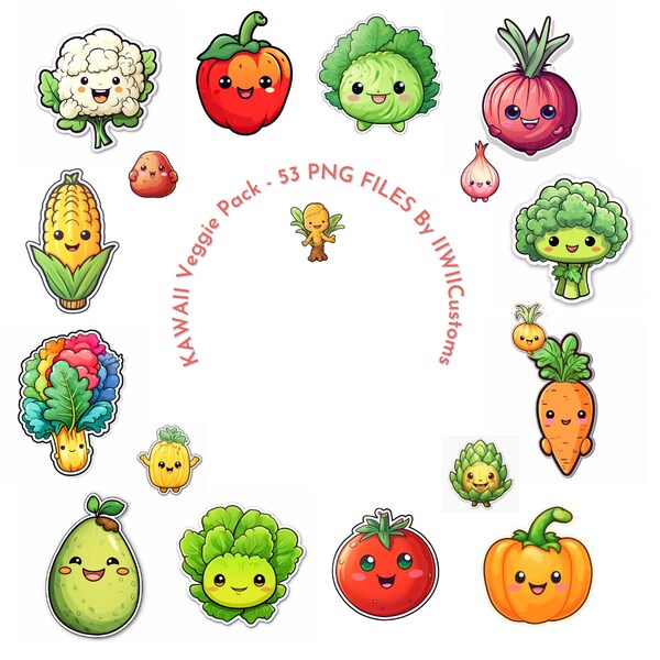 Cute Vegetables - Etsy