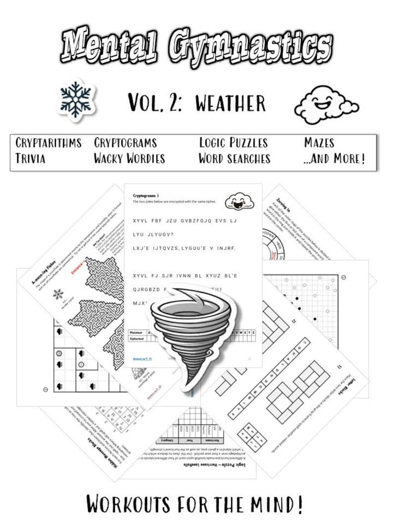 Mental Gymnastics: Weather Brain Teasers - Logic & Word Puzzles, Wacky ...