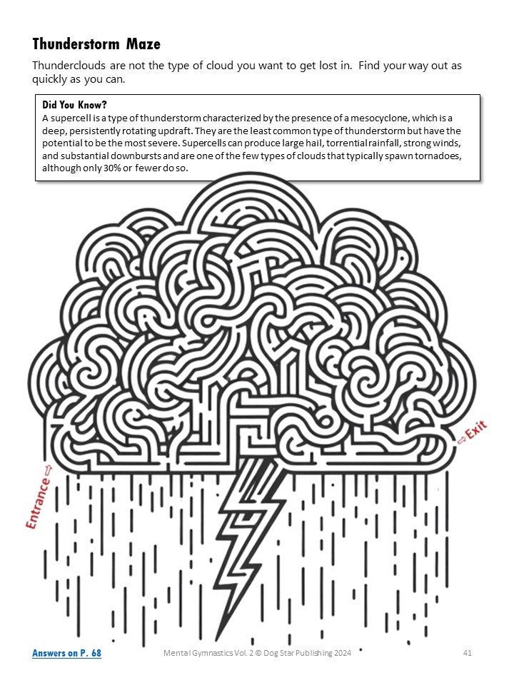 Mental Gymnastics: Weather Brain Teasers - Logic & Word Puzzles, Wacky ...