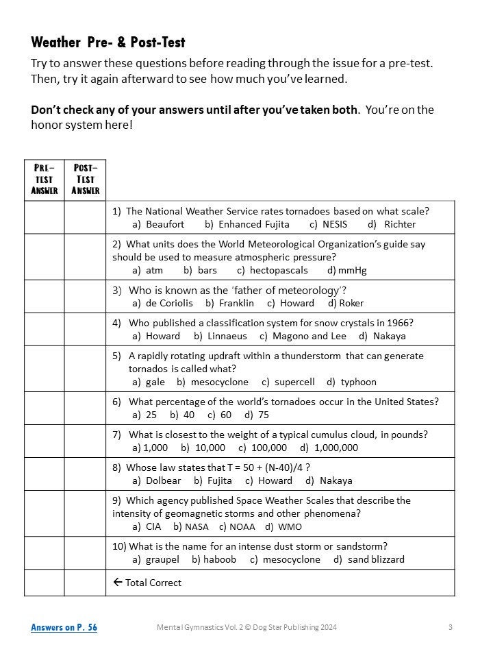 Mental Gymnastics: Weather Brain Teasers - Logic & Word Puzzles, Wacky ...