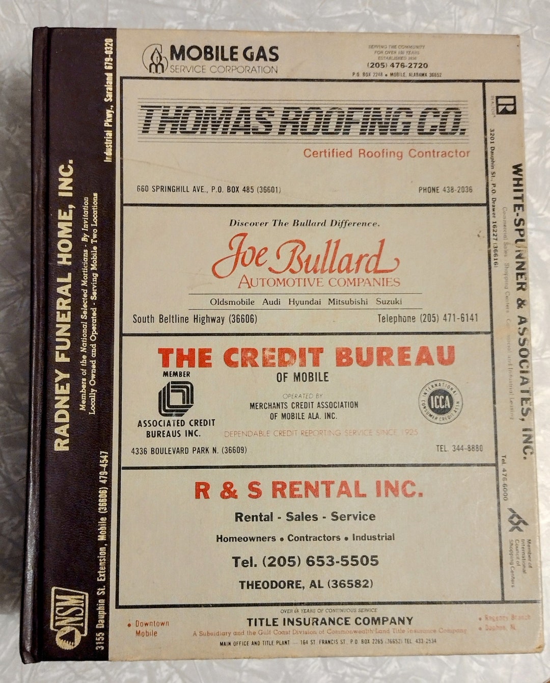 Vintage City Directory Mobile Alabama Phone Book 1988 - Etsy